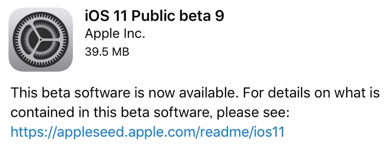 iOS11 Public Beta9が利用可能に - こぼねみ