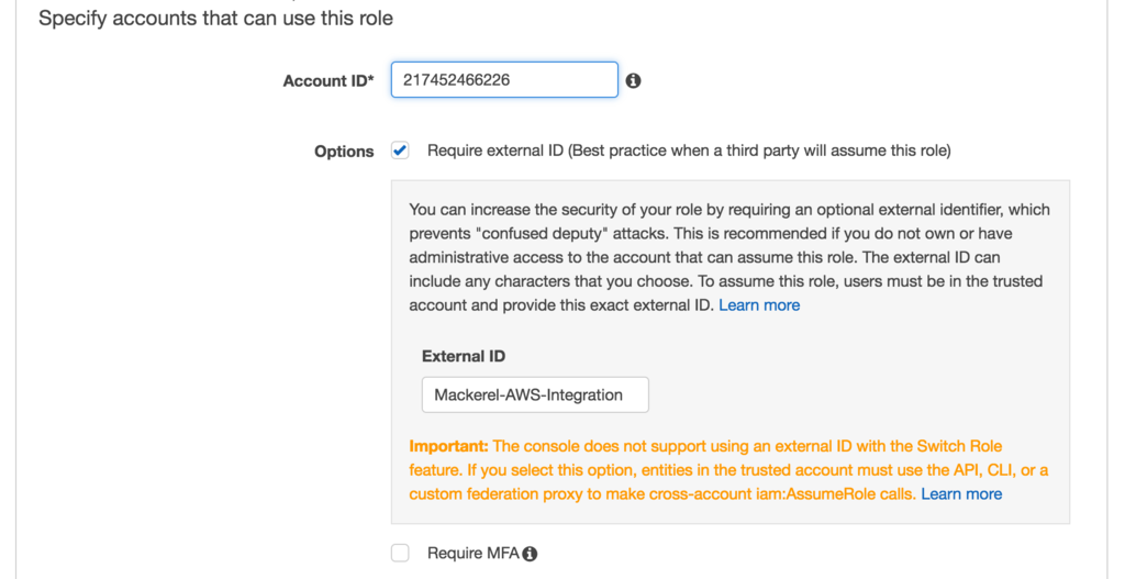 AWSインテグレーション - Mackerel ヘルプ